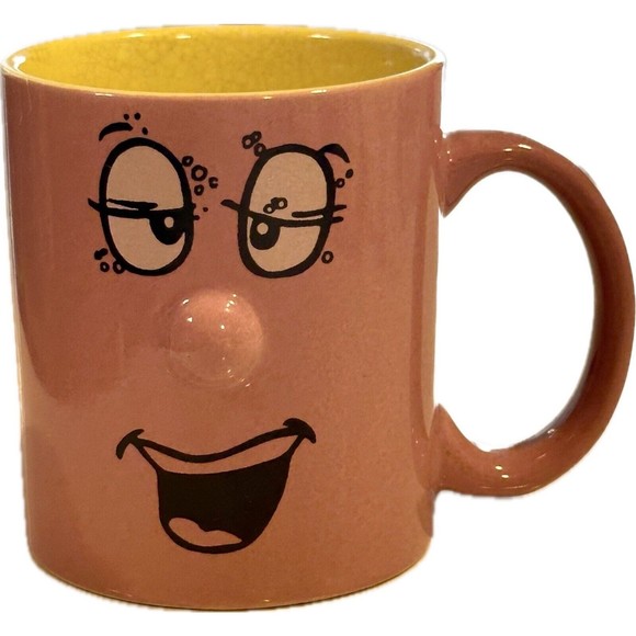 Dining | Encore 3d Face Expression 1oz Mug Quirky Mauve Coffee Tea Vtg ...